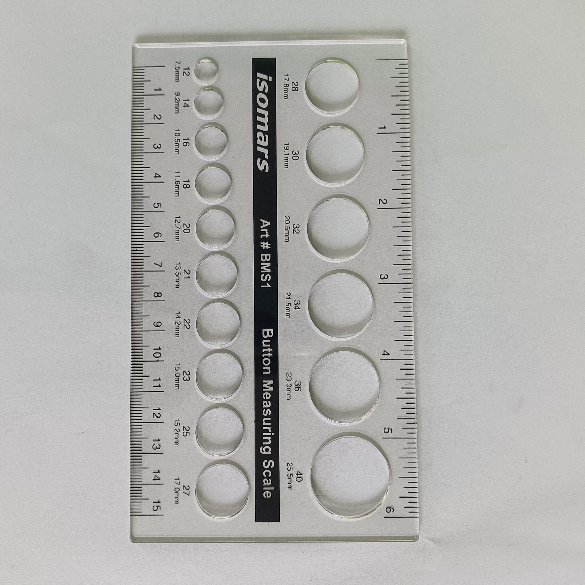 Isomars Professional Button Measuring Scale – ABSL